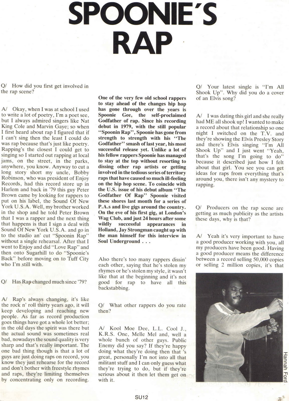 Spoonie Gee ‘The Grandfather’ Interview – 22 January 1988 [REMASTERED ...